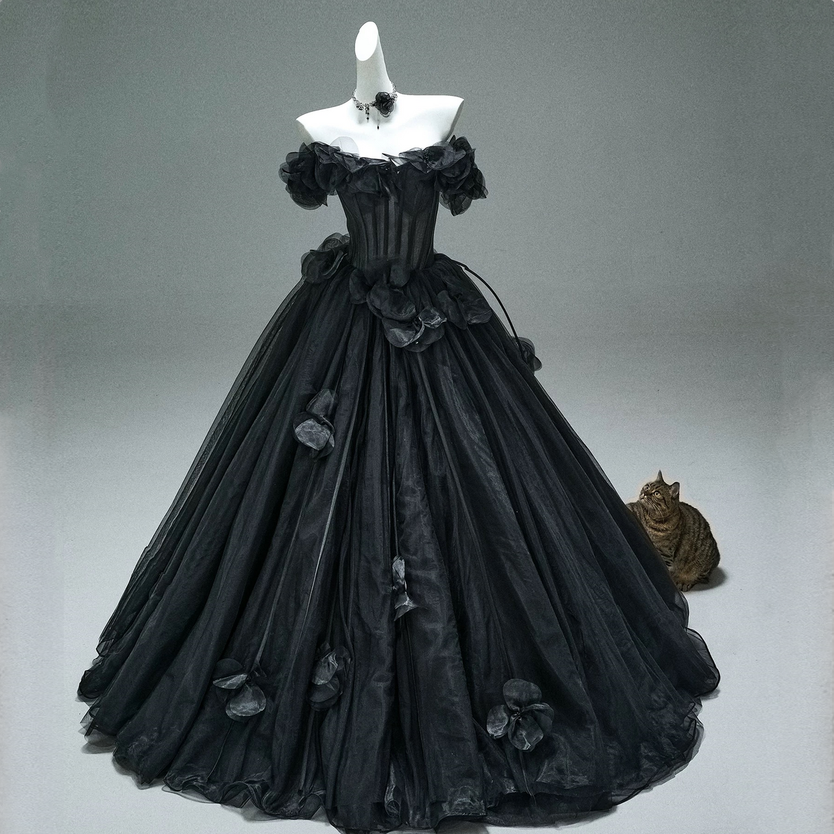 Custom Gothic Gown – Punk Design
