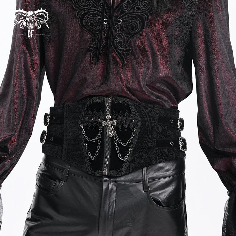 Men's Gothic Buckle-up Cross Chain Girdle – Punk Design