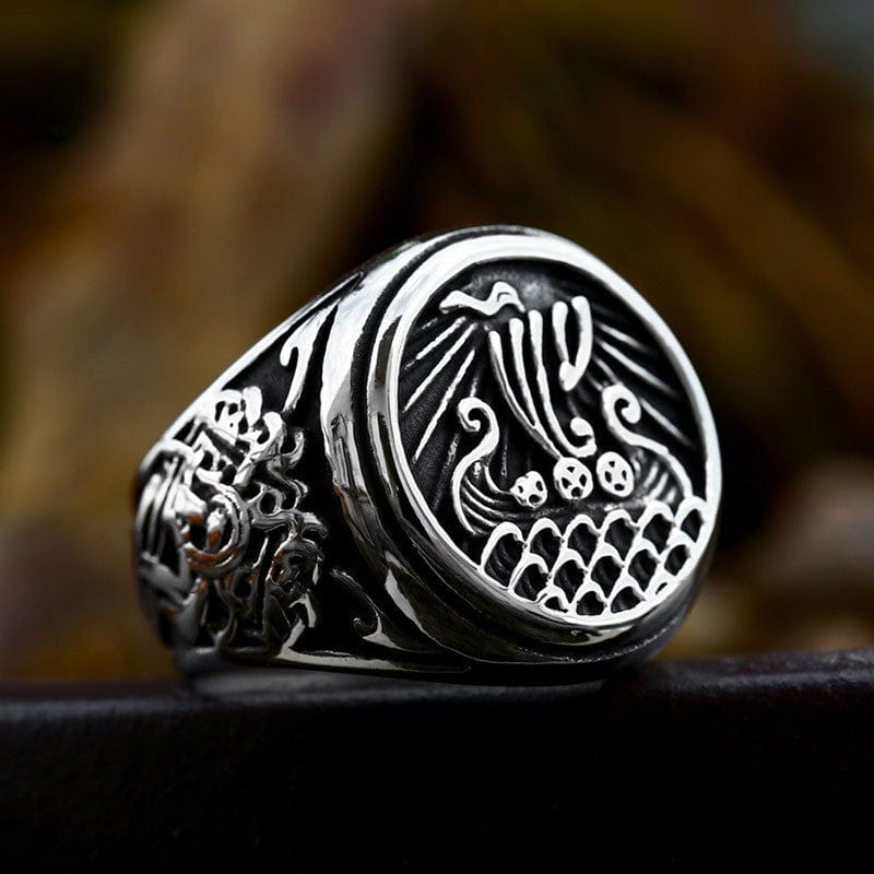 Men's Punk Pirate Ship Ring – Punk Design