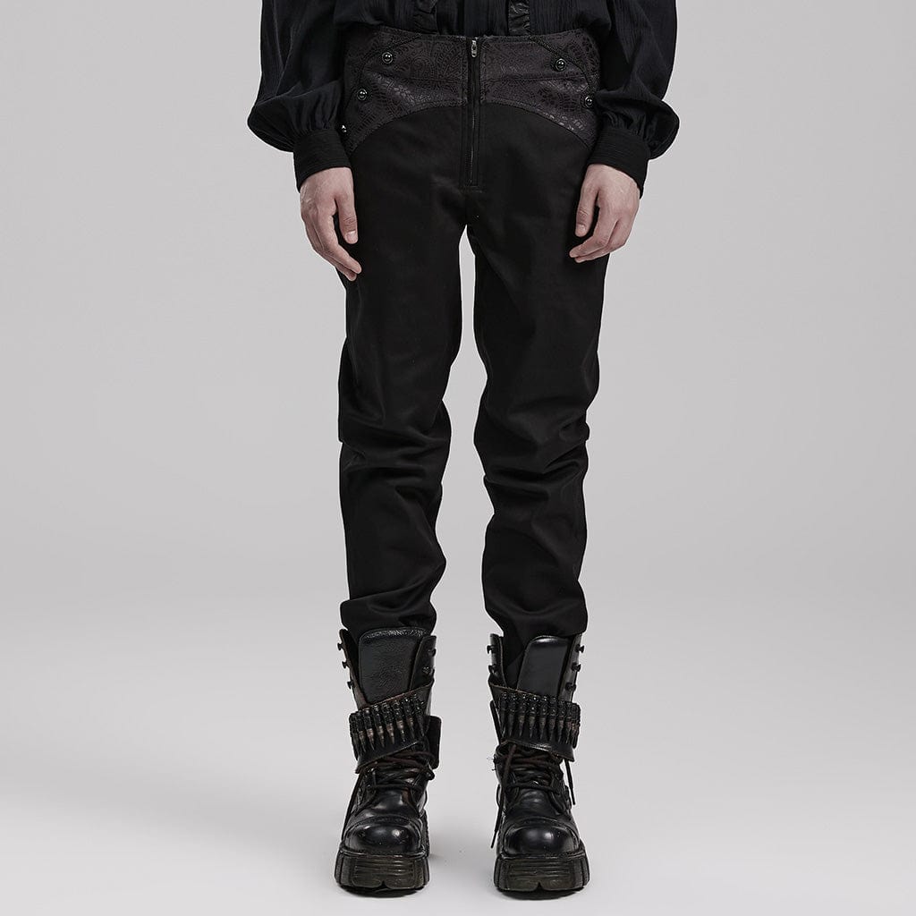 Men's Gothic Front Zip Suit Pants – Punk Design