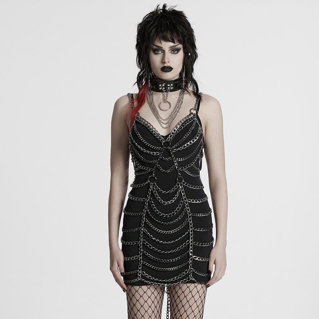 Women's Punk Detachable Chain Body Harness – Punk Design