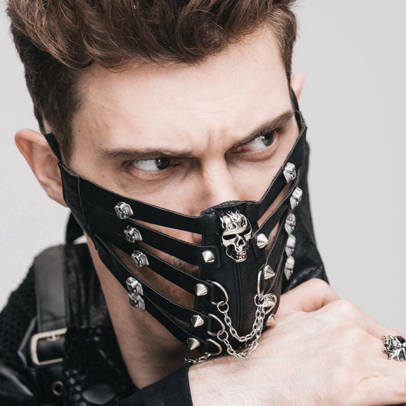 Goth Skull Face Muzzle Mask – Punk Design