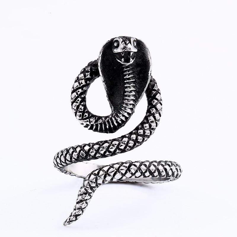 Men's Gothic Snake Open Ring – Punk Design