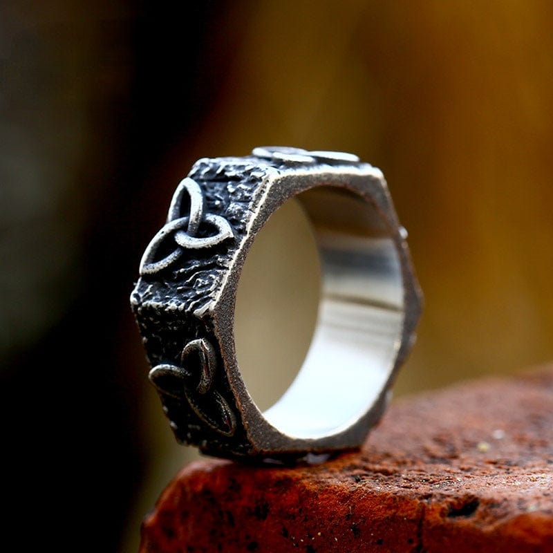 Men's Punk Celtic Knot Hexagon Ring – Punk Design