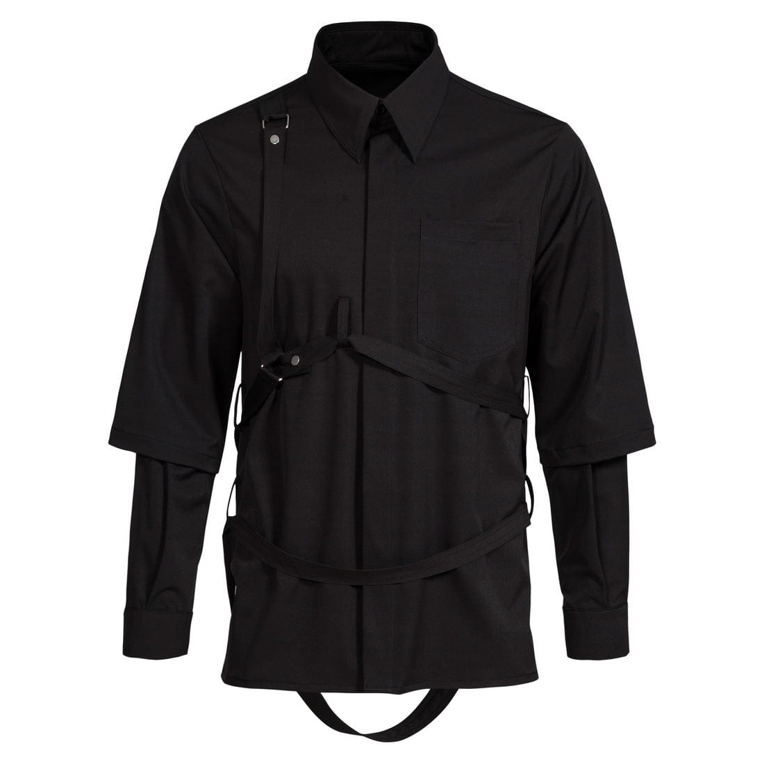 Men's Punk Two-piece Straps Shirt – Punk Design