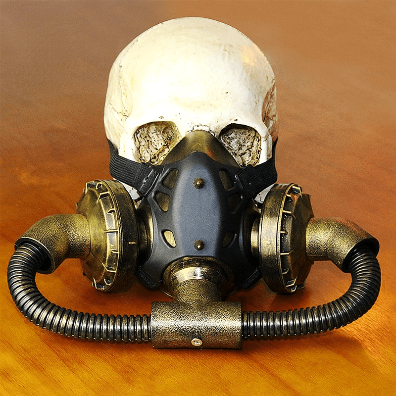 Steampunk Wired Cosplay Gas Mask – Punk Design