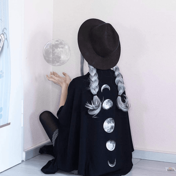 Women's Phases Of Moon Punk Cloak – Punk Design