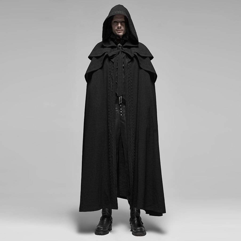 Men's Vintage Multi-layered Hooded Cloaks – Punk Design