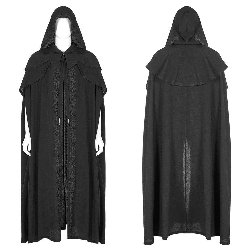 Men's Vintage Multi-layered Hooded Cloaks – Punk Design