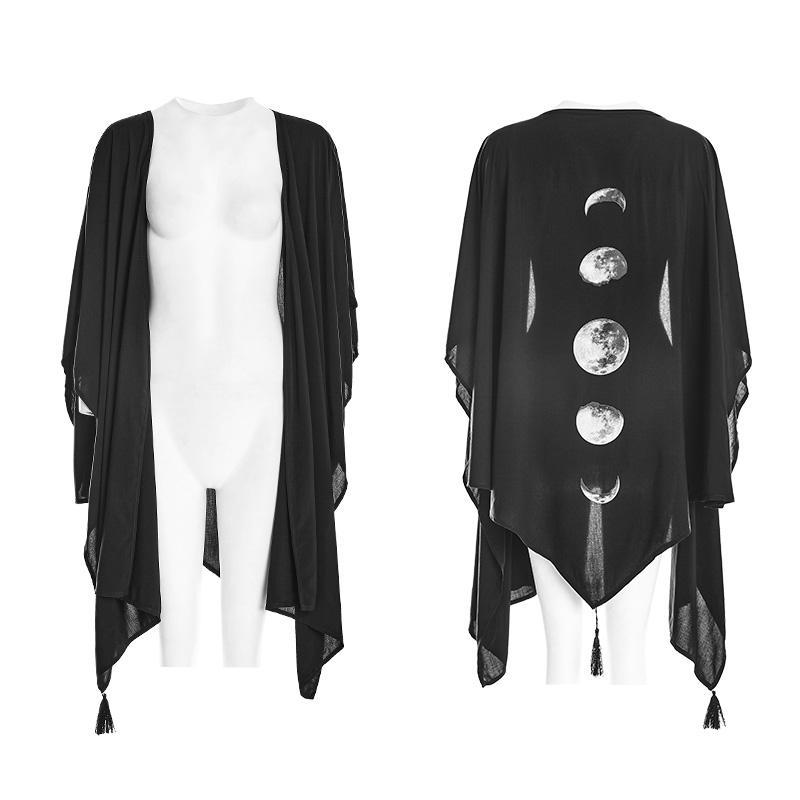 Women's Phases Of Moon Punk Cloak – Punk Design