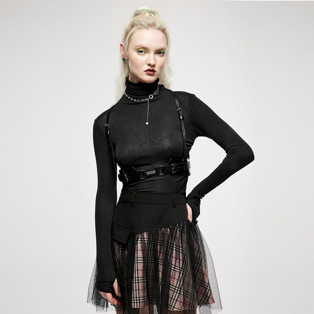 Women's Punk Faux Leather Harness – Punk Design